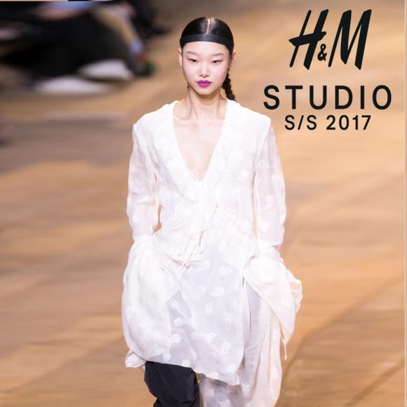 H&M | Dresses | Hm Studio Collection 27 Silkblend Dress Size 12 | Poshmark